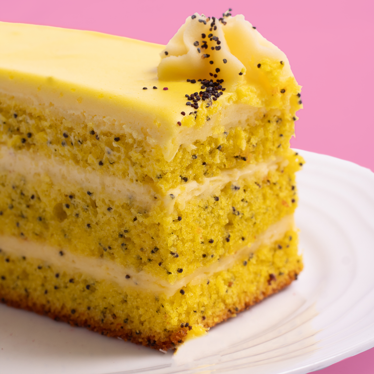 Lemon and Poppy Slice – Zesty and Creamy Delight – Westham Bakery